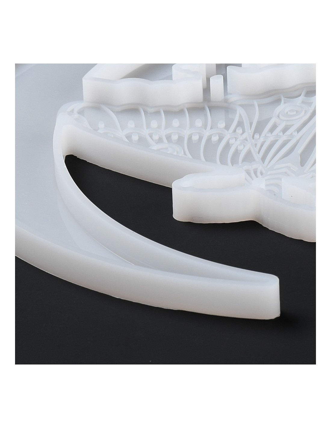 Molde de luna grande con polilla de fantasía