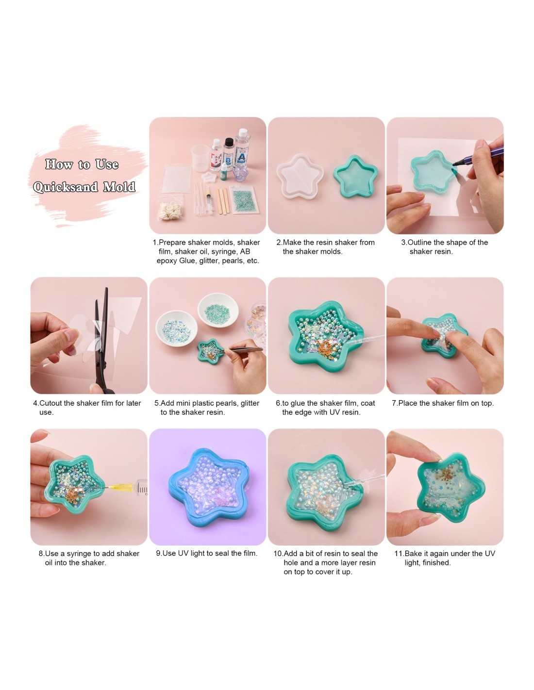 Molde de estrella para shaker