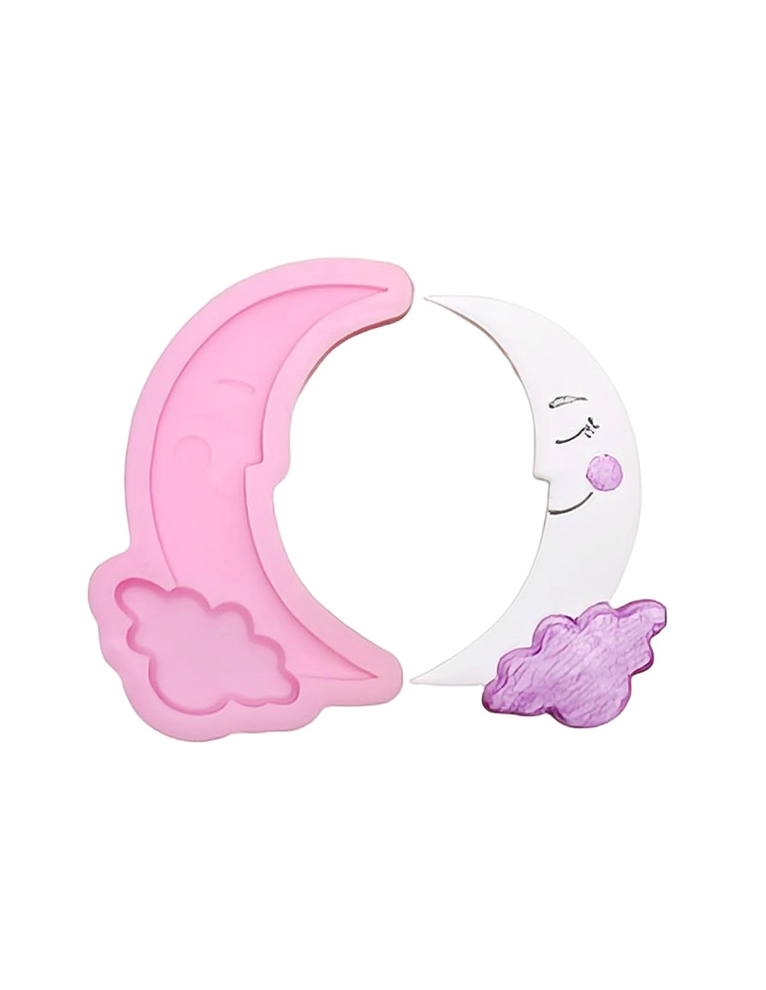 Molde de Luna sobre nube