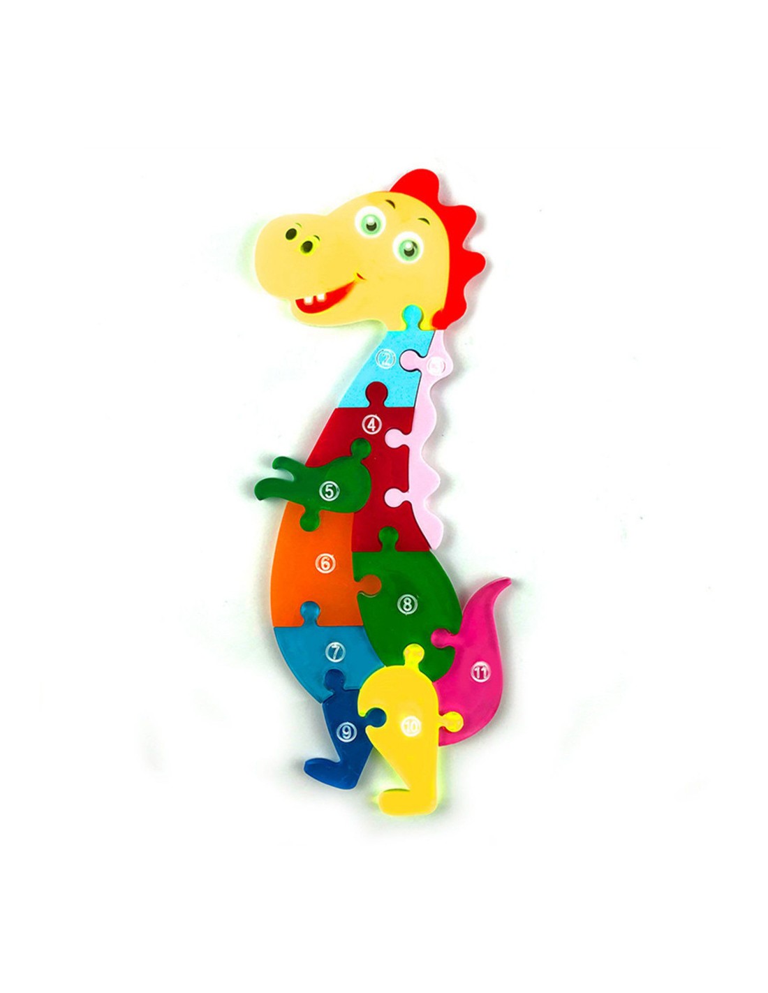 Molde de silicona de puzzle de dino