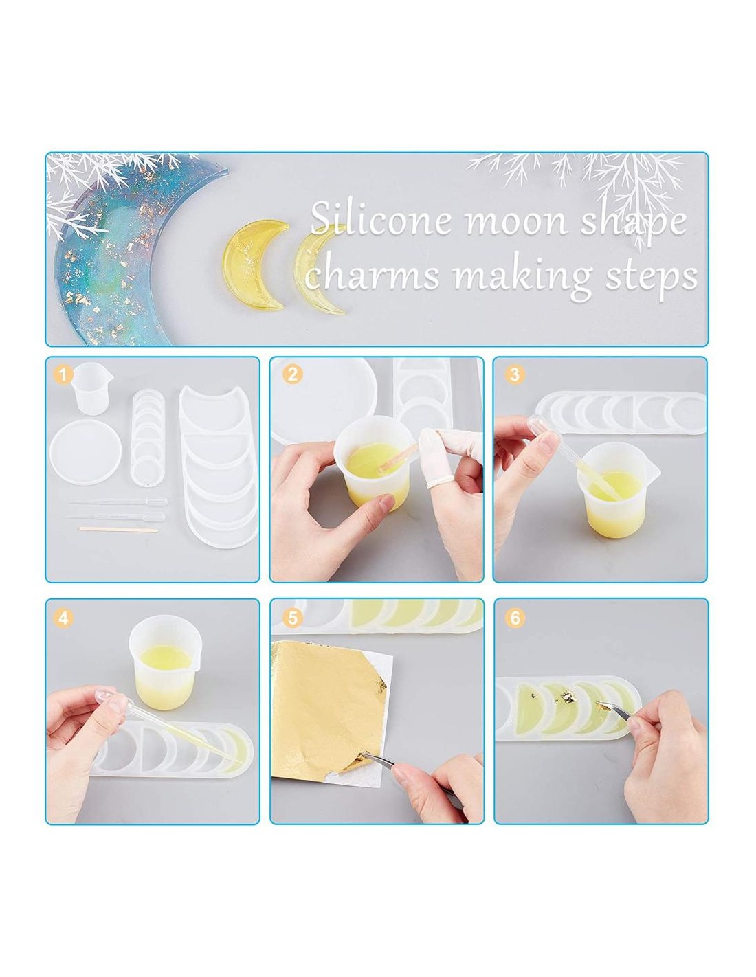 Kit de molde de fases de la Luna