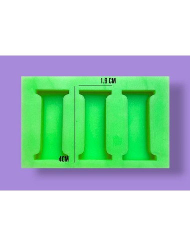 Molde artesanal de 3 letras I