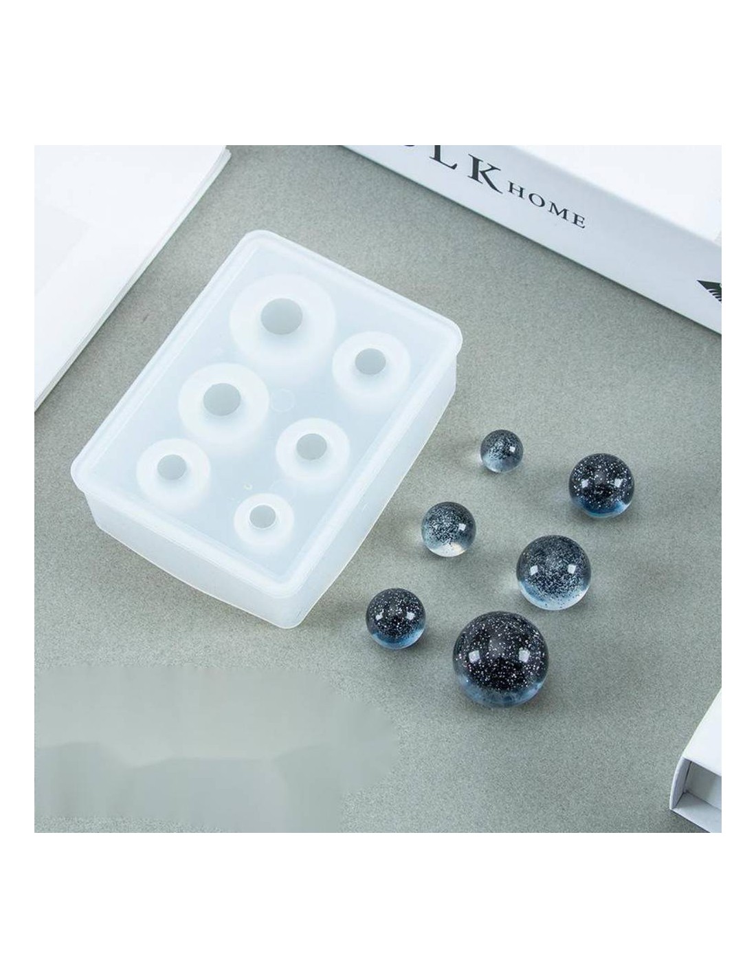 Molde de silicona de bolas de 6 tamaños