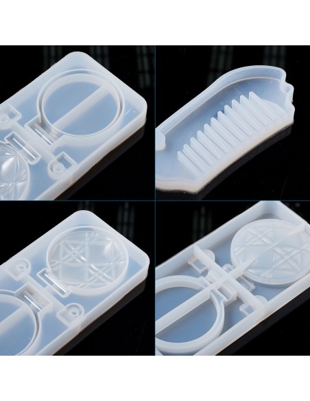 kit de moldes silicona de espejo - epoximania