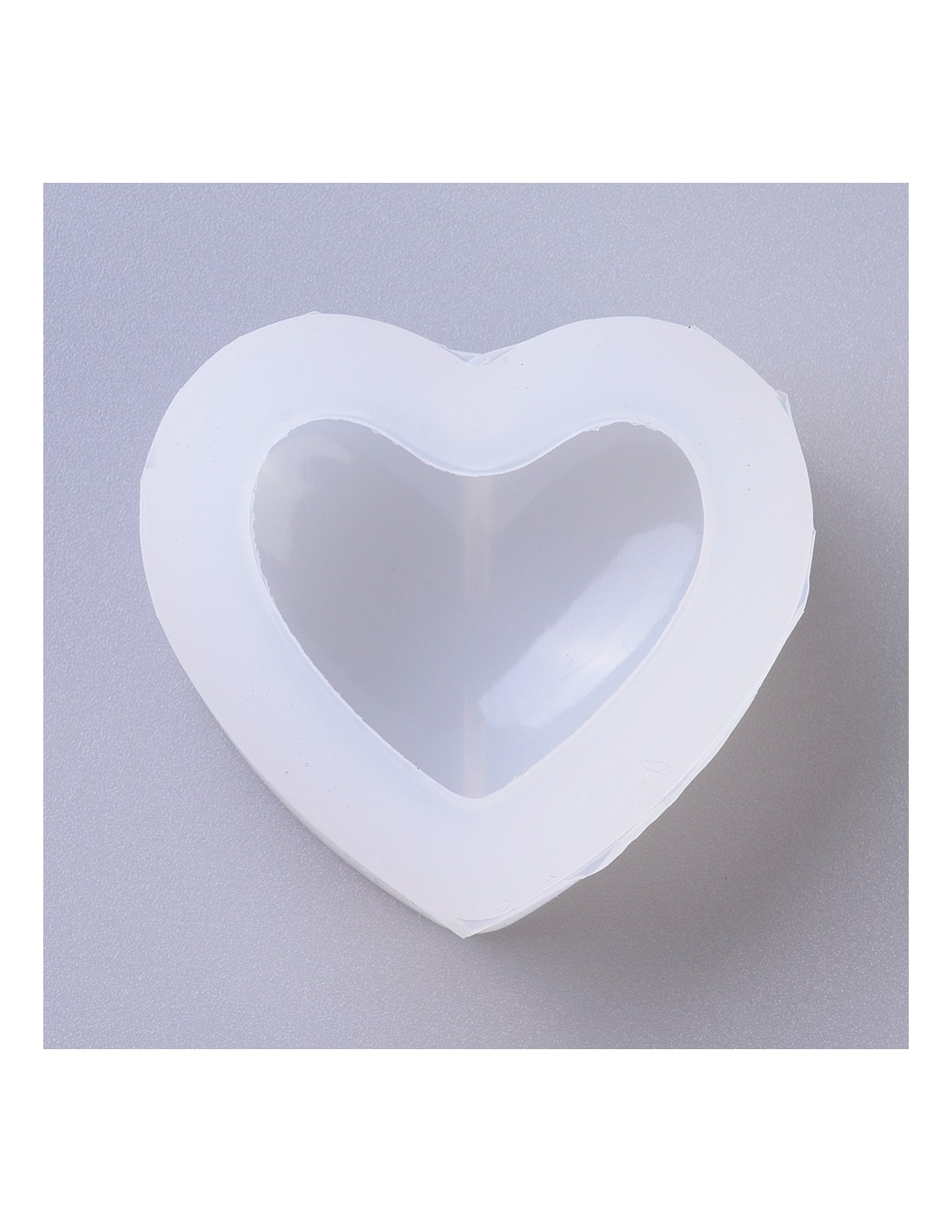 Molde de silicona en forma de corazón 3D