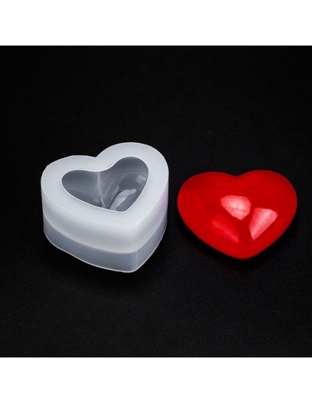 Molde de silicona en forma de corazón 3D