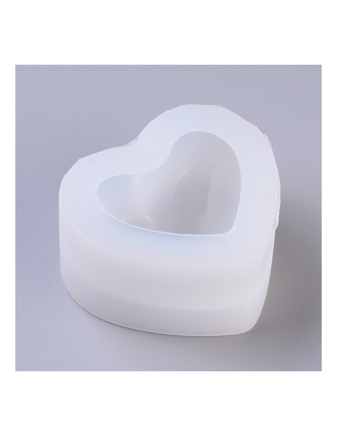 Molde de silicona en forma de corazón 3D